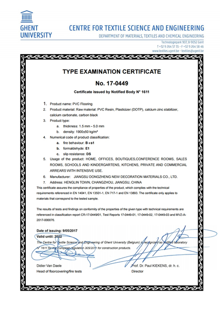 Certificates